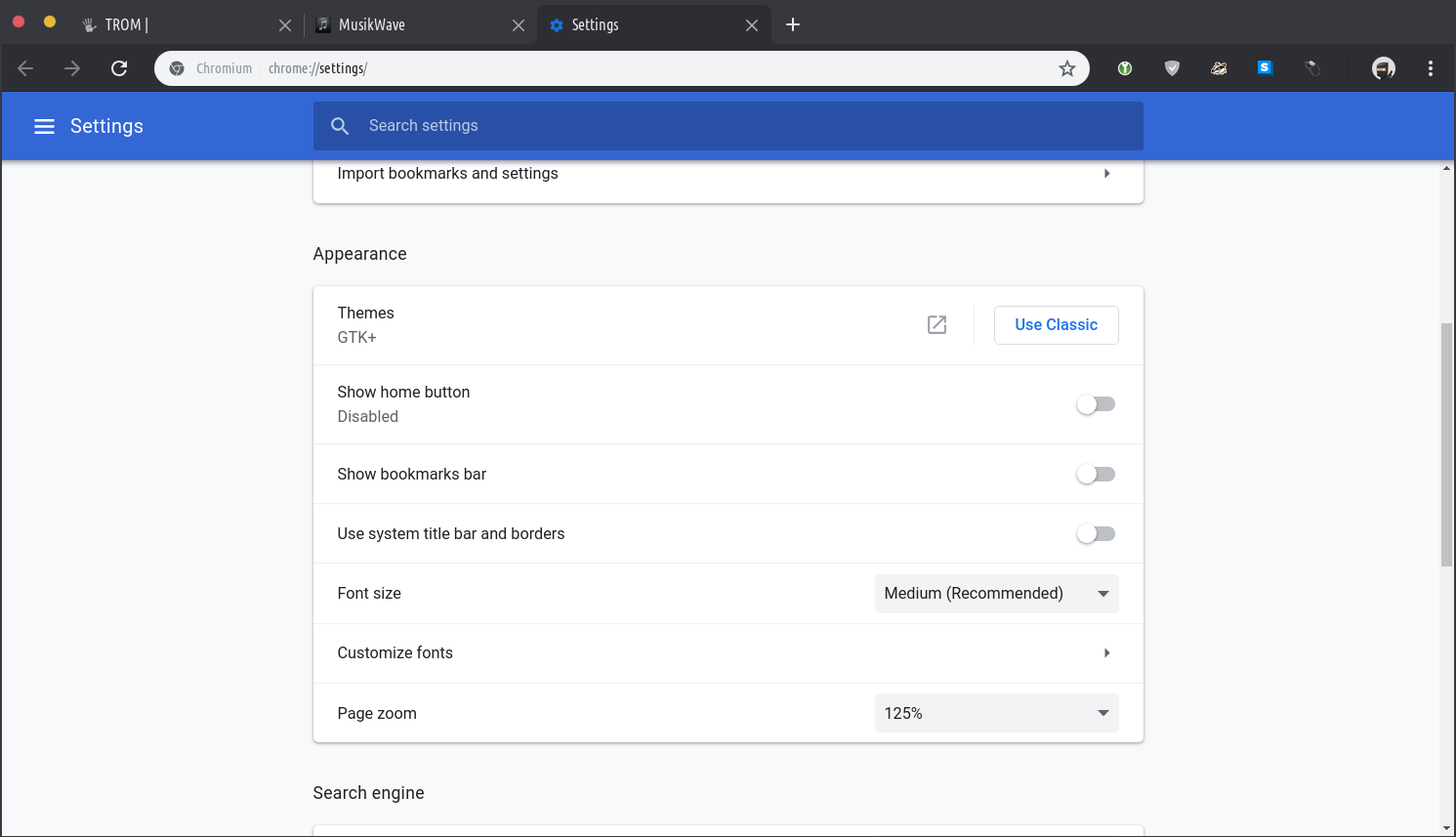 UnGoogled Chromium – TROM-Jaro
